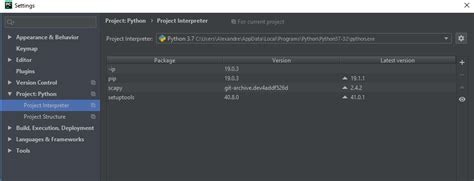 How Install Scapy Module Ides Support Intellij Platform Jetbrains