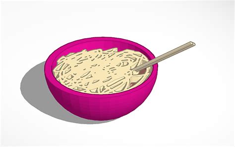 3d Design Miso Soup Tinkercad
