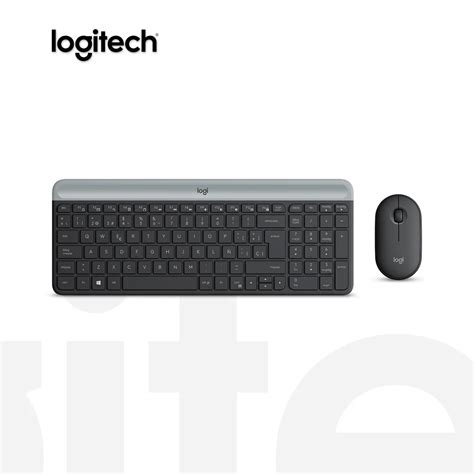 Logitech Slim Combo MK Inalámbrico Graphite