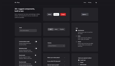 Fluxui Official Livewire Ui Kit Component Library