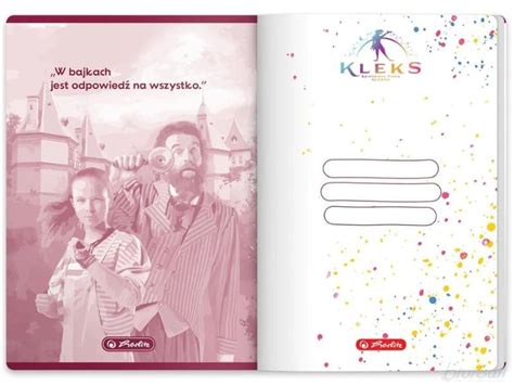 Zeszyt Herlitz Kleks A5 w kratkę 60 kartkowy Pan Kleks Biurowi pl
