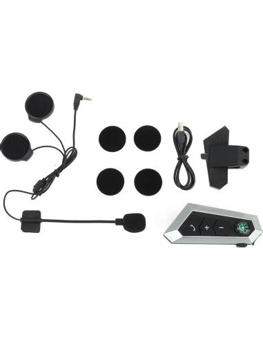 Kit Chiamata Moto Auricolari Casco Wireless Con Interfono Bluetooth