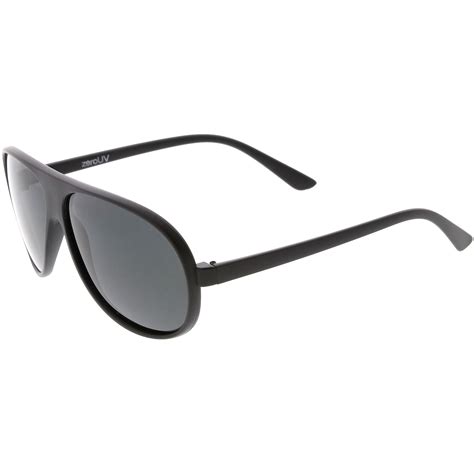 Polarized Lens Oversize Flat Top Aviator Sunglasses C702 Zerouv