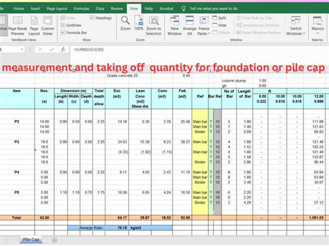 Customizable Quantity Takeoff Excel Template For Builders Digital