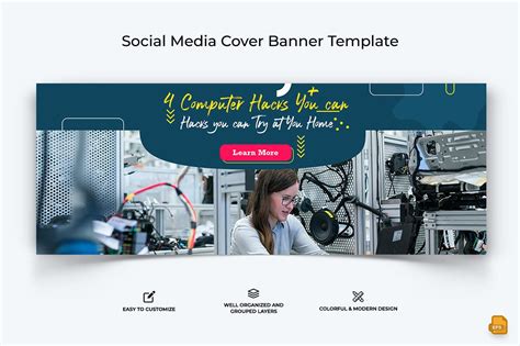 Computer Hacking Tricks Facebook Banner Graphic By 3djagan · Creative
