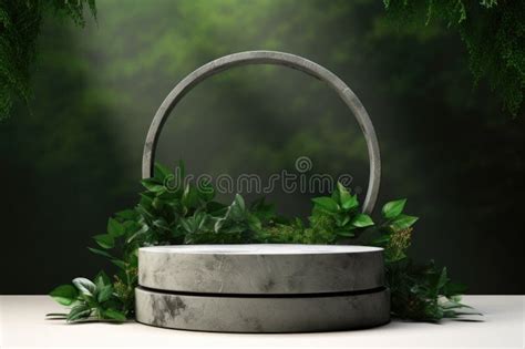 A Modern Circular Planter On Top Of A Concrete Planter Ideal For Urban