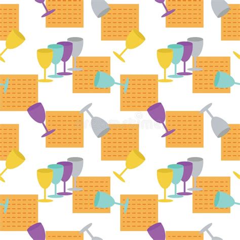 Passover Seamless Pattern Background Stock Vector Illustration Of