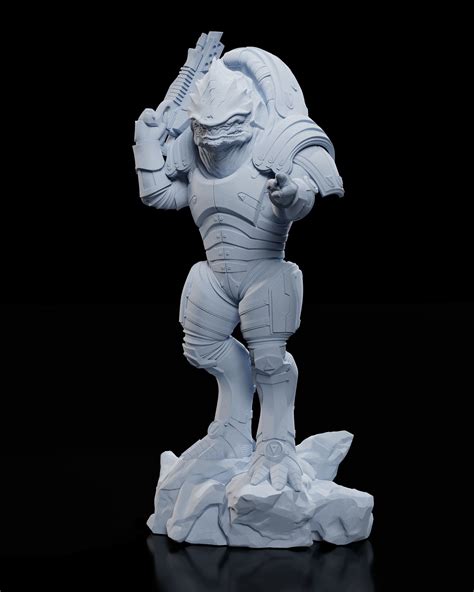 Wrex Mass Effect 3d Model 3d Printable Cgtrader