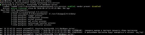 1С и linux centos 7 5 установка postgresql версия 9 6 7 1 1c