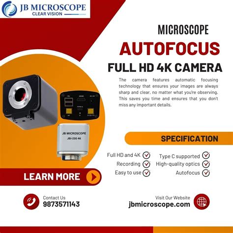 Full Hd 4k Auto Focus Microscope Camera Is A Powerful And Versatile