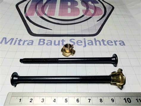 Baut Jcbc M X Mur Cakar Baut Speaker Furniture Mebel Dipan Ligna Knockdown Hitam