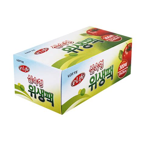 롯데위생팩실속형25x35x300매