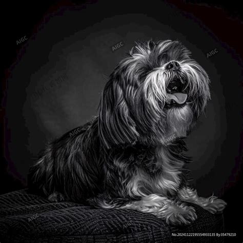 AI创作图西施犬 萌宠棚拍 宠物写真作品 宠物美容宠物拍照 影棚宠物 抓拍萌宠狗狗 约克夏梗犬 西施狗 长毛犬 拍纸本小狗 约克夏犬 气派小狗