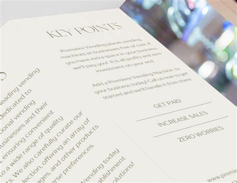 Editable Vending Machine Brochure Template Small Business Marketing