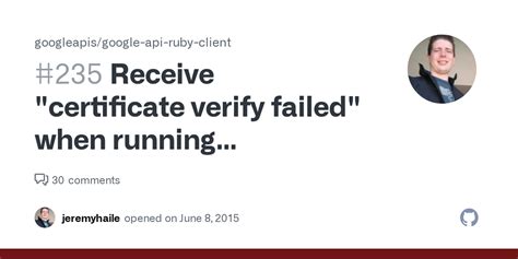 Receive Certificate Verify Failed When Running Client Authorization
