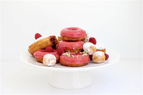Raspberry Glazed Donuts