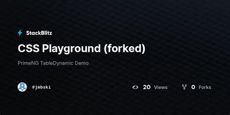 Css Playground Forked Stackblitz