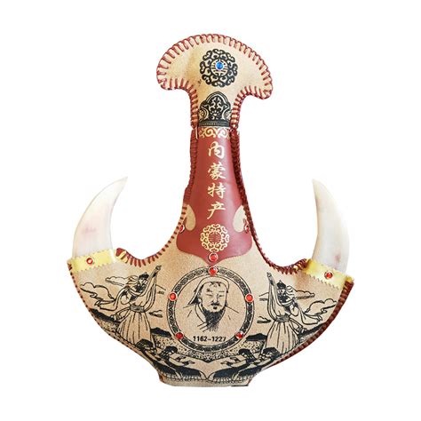 买一送一真羊角马奶酒内蒙特产奶酒皮囊蒙古酒500ml送礼佳品 虎窝淘