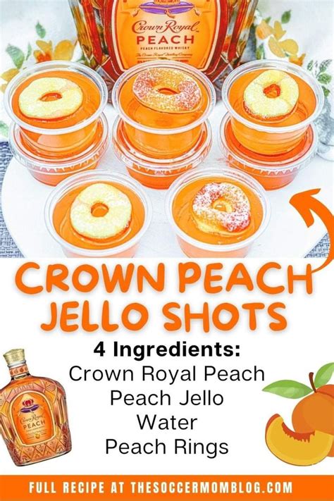 Simply Stacie 🍑 Crown Peach Jello Shots Recipe