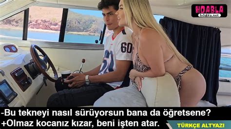 Olgun latin Kocası yokken teknenin kaptanına cilve yapıyor HdAbla