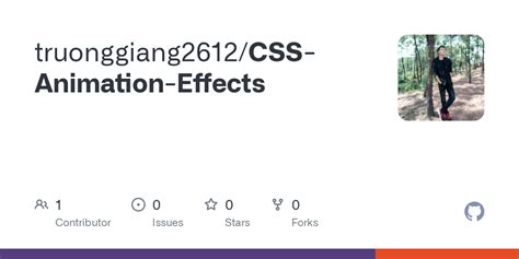 GitHub Truonggiang2612 CSS Animation Effects