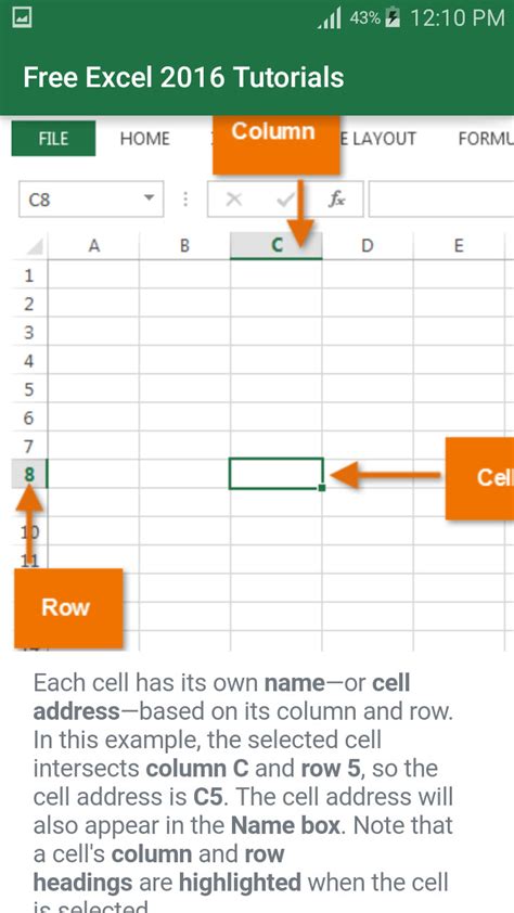 Learn Excel 2016 App On Amazon Appstore