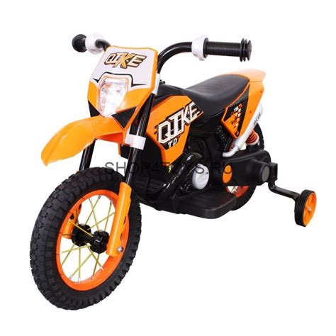 Детский кроссовый электромотоцикл Qike TD Orange 6V - QK-3058-ORANGE ...