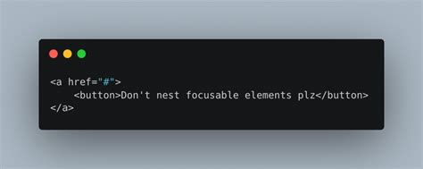 Issue With Nested Buttons And Links Accessibility Issues Giovani Camara Blog