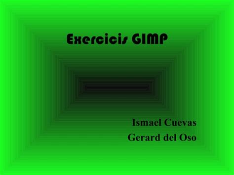 Presentació Gimp Ppt