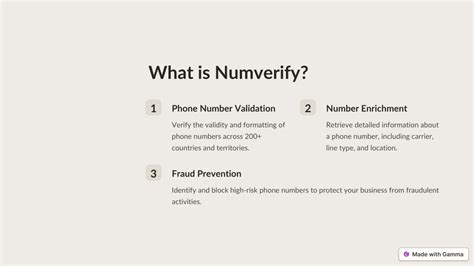 Ppt Numverify Phone Validator Api By Apilayer Powerpoint Presentation