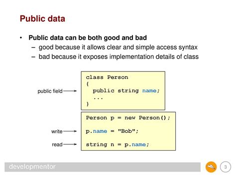 Properties 7 Properties Programming C © 2003 Developmentor Inc