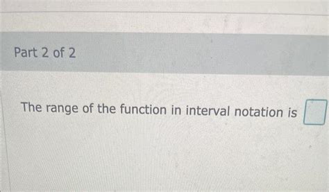 Solved Determine The Domain And Range Of The Function Part Chegg