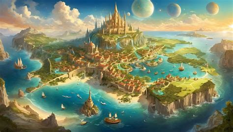 Vintage Fantasy World Map Prompts Stable Diffusion Online