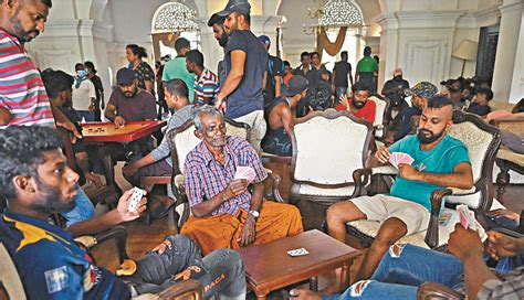Protesters Enjoy Spoils After Sri Lankan Leader Resigns The Standard