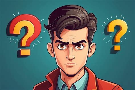 Premium Photo Man Is Thinking Question Mark Vector Illustration In