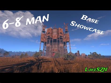 6 8 Man Base Design Showcase Rust Console Base Design YouTube