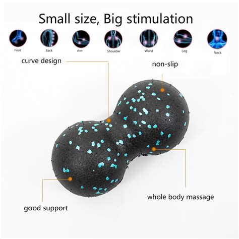 Sunnyfit Epp Massage Ball Set Mini Foam Roller Peanut Ball High Density