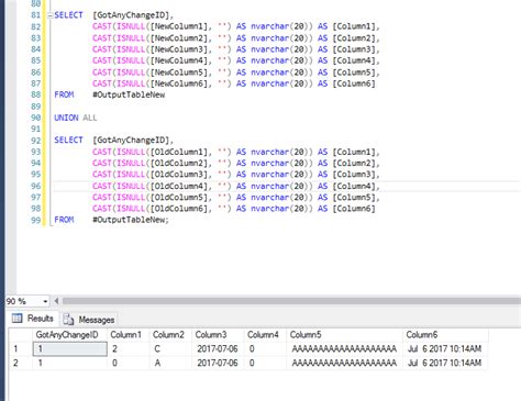 Comparing Column Values In The Same Table No Column Name