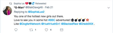 Everyone Support G Man On Twitter He Wants Sophia Lux To Ride His Bb