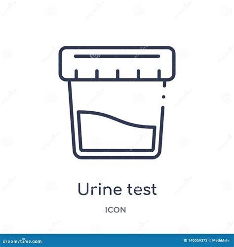 Linear Urine Test Icon From General Outline Collection Thin Line Urine Test Icon Isolated On