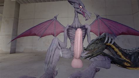 Rule 34 3d Artwork Alien Anthro Balls Big Penis Digital Media Artwork Dinosaur Duo