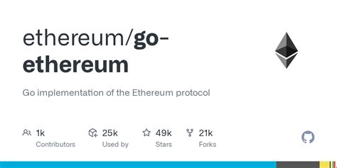 Github Ethereumgo Ethereum Go Implementation Of The Ethereum Protocol