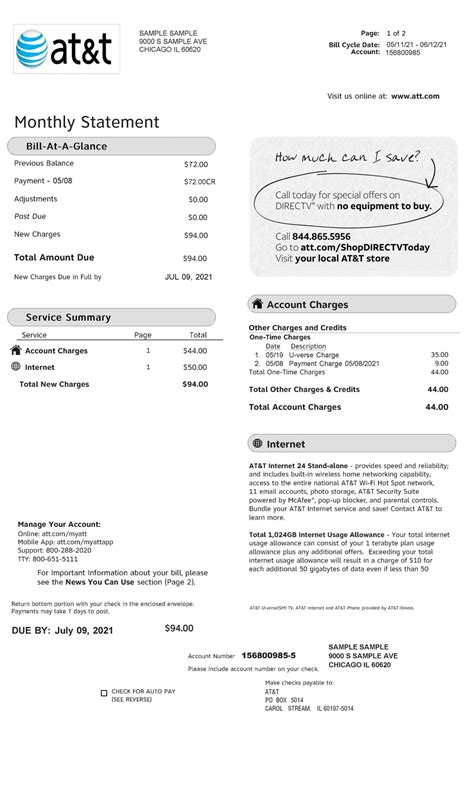 Blank Utility Bill Template Pdf Hot Sex Picture