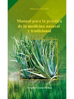 Manual para la práctica de la Medicina Natural y Tradicional manual