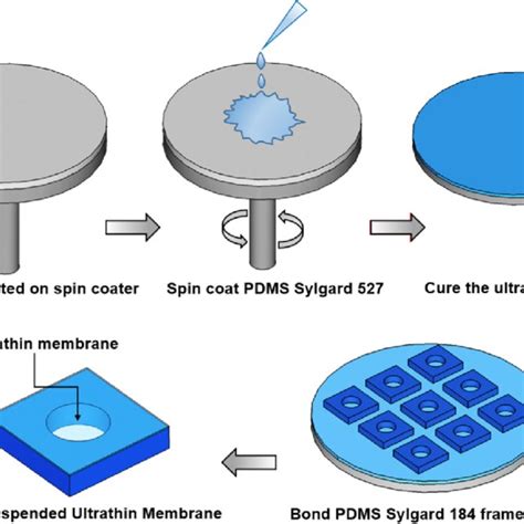 Illustration Of The Process Flow For Fabricating Pdms Sylgard 527 Based