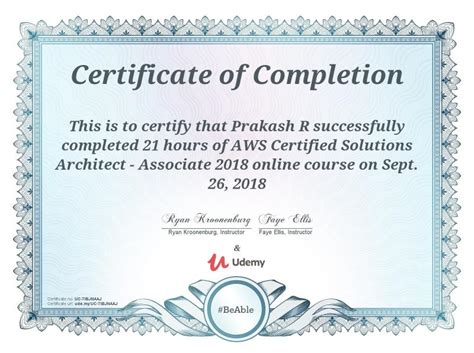 prakash revanna on linkedin time to get certified from aws