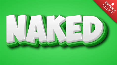 Naked Green Style Text Effect Generator