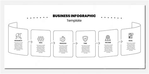 Premium Vector Business Infographic Template Thin Line Design With Icons And 6 Options Or Steps