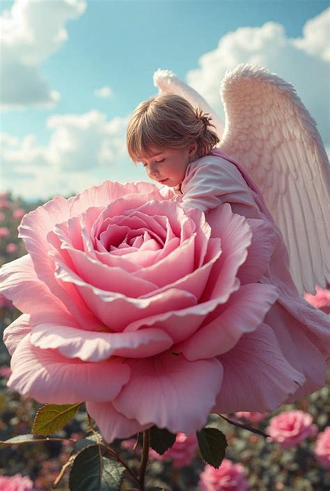 Angel In Rose Hd Film Fisheye Photo