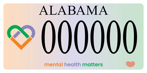 Mental Health Matters License Plate Alabama Department Of Mental Health